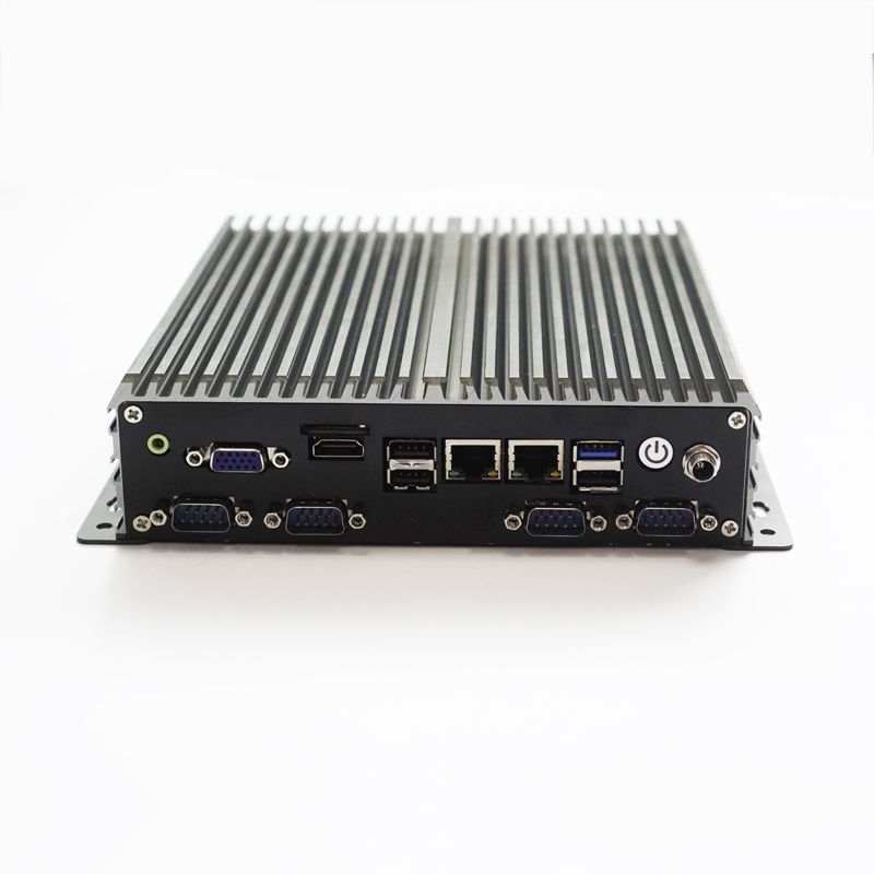Export Fanless mini pc computer 6 x COM GPIO DC 9V to 36V Input
